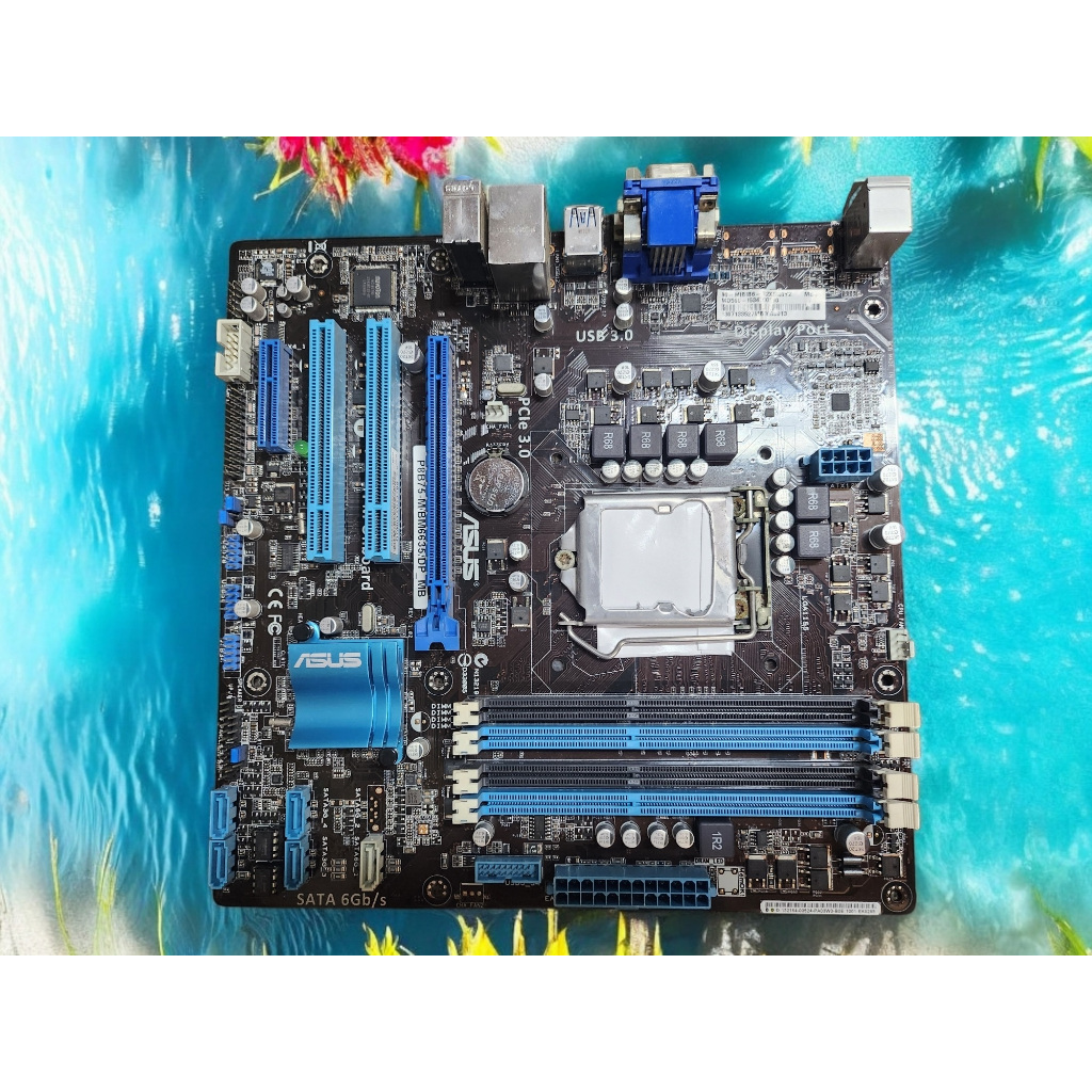 含稅 華碩 P8B75-M/BM6635/DP_MB 1155 附檔版 保固一個月 02M657 | 蝦皮購物