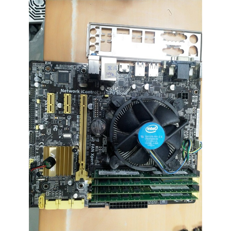華碩 B85M-G+i5-4460+D3-4G*4/16g(含銅底風扇檔板)-拆機良品 | 蝦皮購物