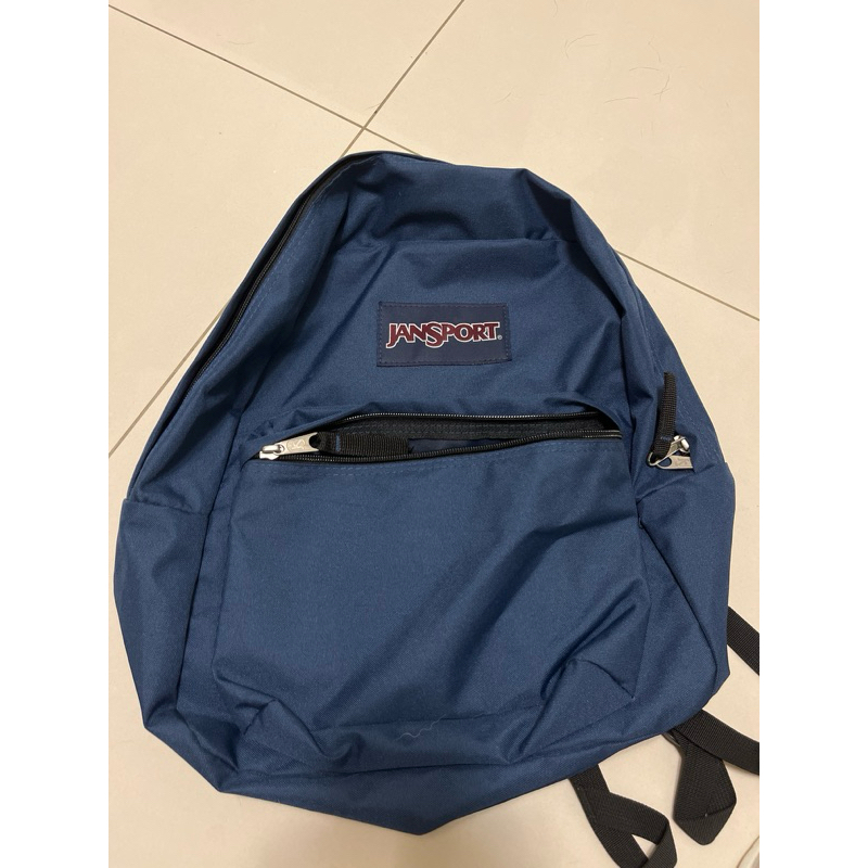 JANSPORT深藍後背包 | 蝦皮購物