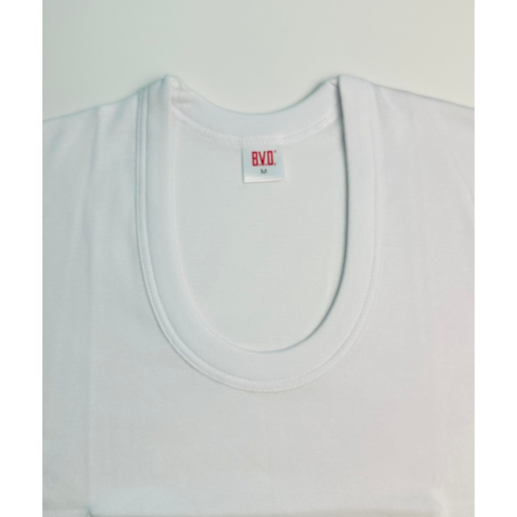 【BVD】純棉U領短袖 純棉PLUS低毛羽 傳統白色內衣 爸爸的內衣 100%棉 | 蝦皮購物