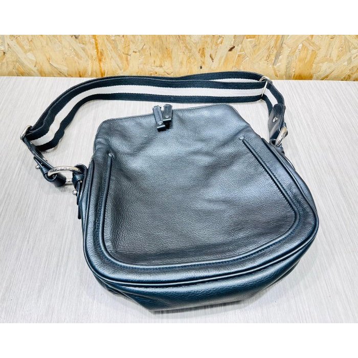 日本中古正品 BALLY 1851 小型側背包 肩背包 真皮 復古款 單肩 黑色 | 蝦皮購物