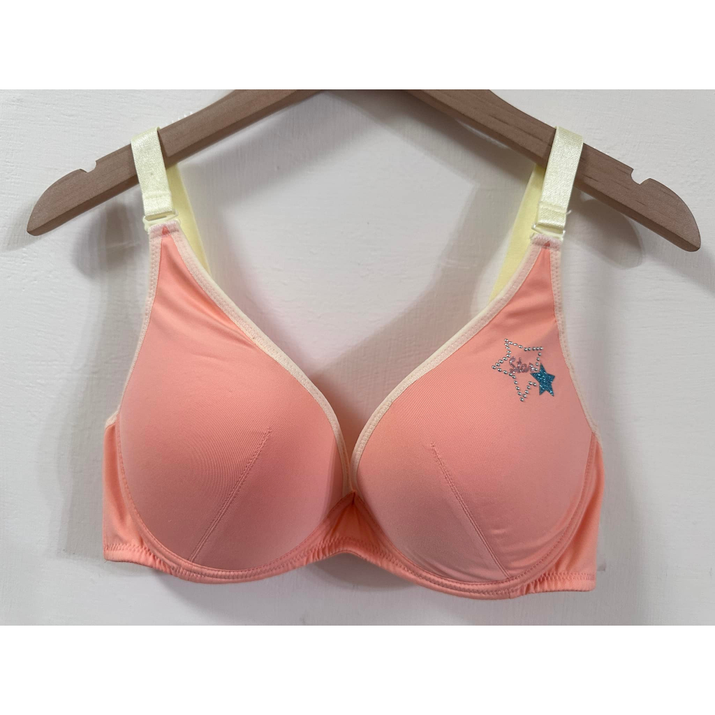 華歌爾 內衣 少女 D75 75D 簡單 星星 下微厚 胸部UPUP | 蝦皮購物