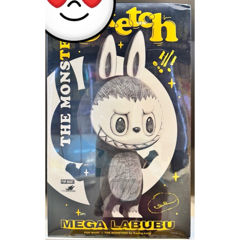 泡泡瑪特MEGA LABUBU 400%素描 現貨來台北 | 蝦皮購物
