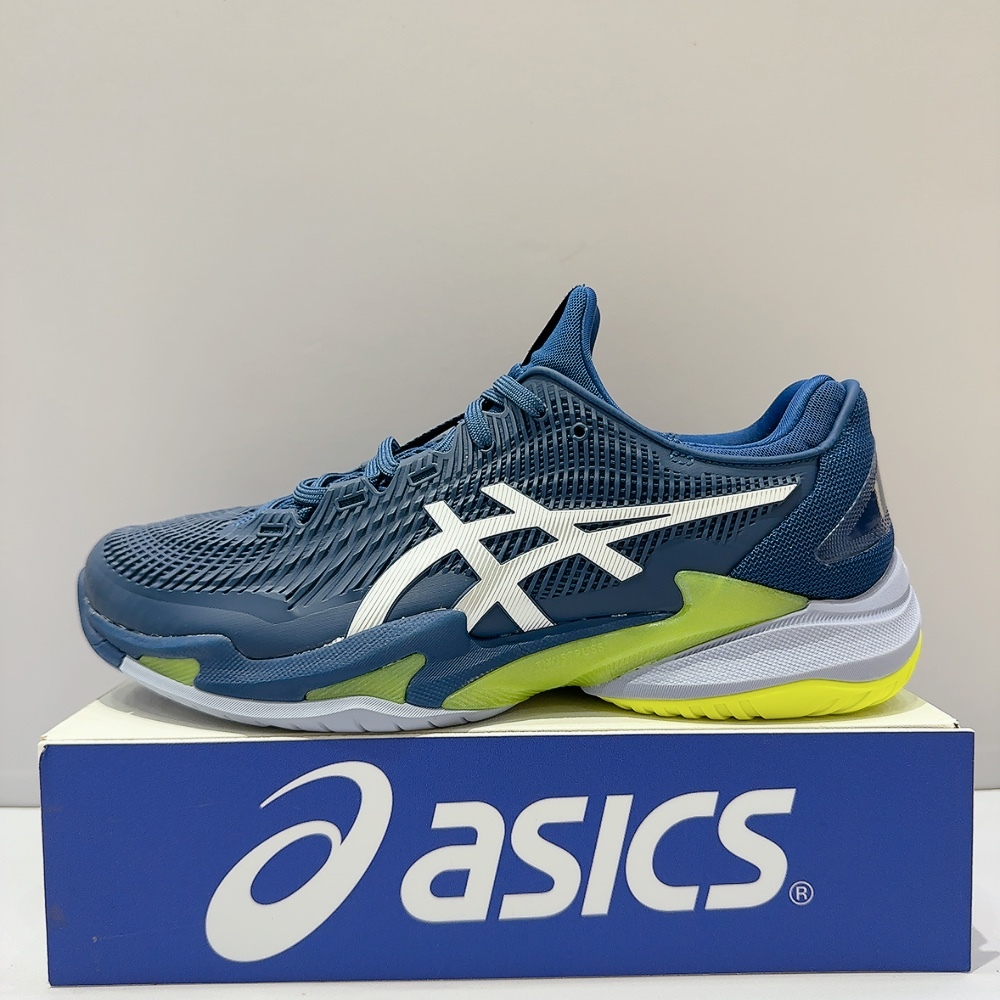 ASICS COURT FF 3 男生 深藍色 抗扭 緩衝 側滑 穩定 襪套式 運動 網球鞋 1041A370-402 | 蝦皮購物