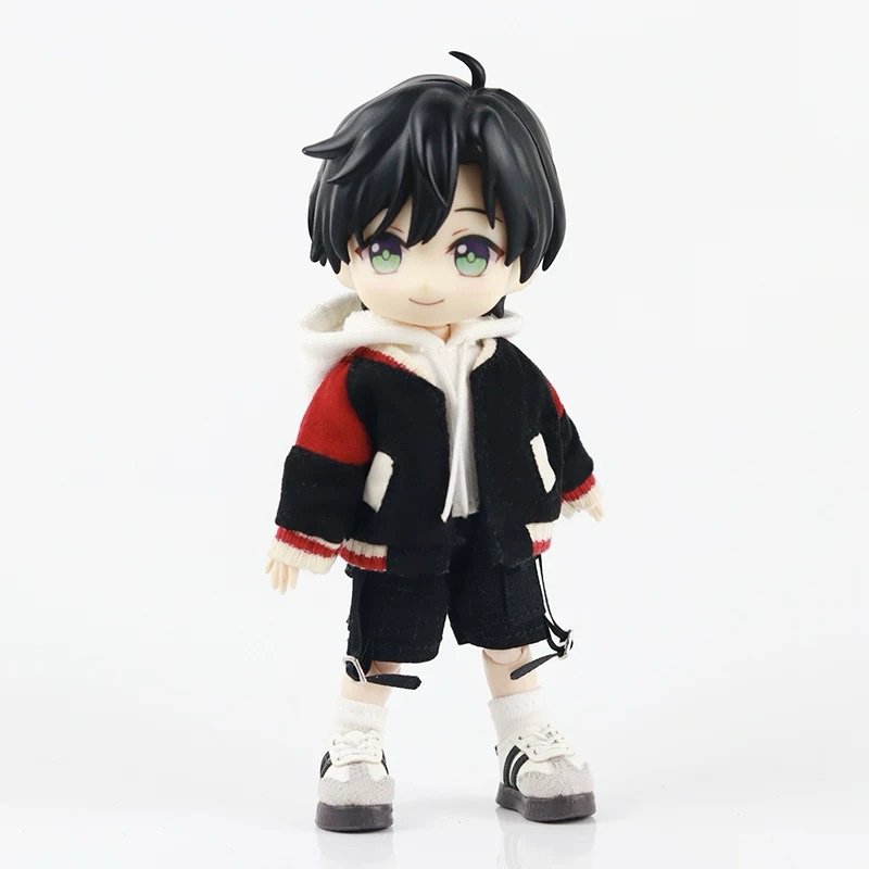 現貨【風閣】 運動 拼色 外套 - ob11 黏土人 gcs ymy 12分 潮款 日常服 上衣 帽 娃衣 外衣 穿搭 | 蝦皮購物