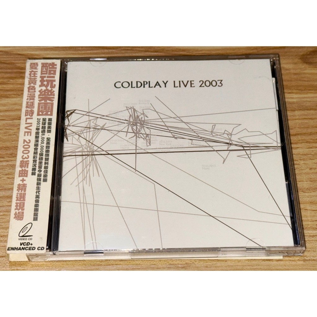 COLDPLAY 酷玩樂團 LIVE 2003 VCD+CD 台壓限量版 附側標 | 蝦皮購物