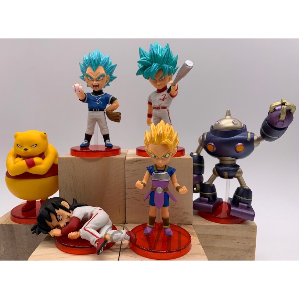 七龍珠 七龍珠超 WCF Vol.8 第六宇宙 棒球篇 加貝 悟空 達爾 飲茶 機器人 瑪蓋塔 金屬人波塔摩 熊 公仔 | 蝦皮購物
