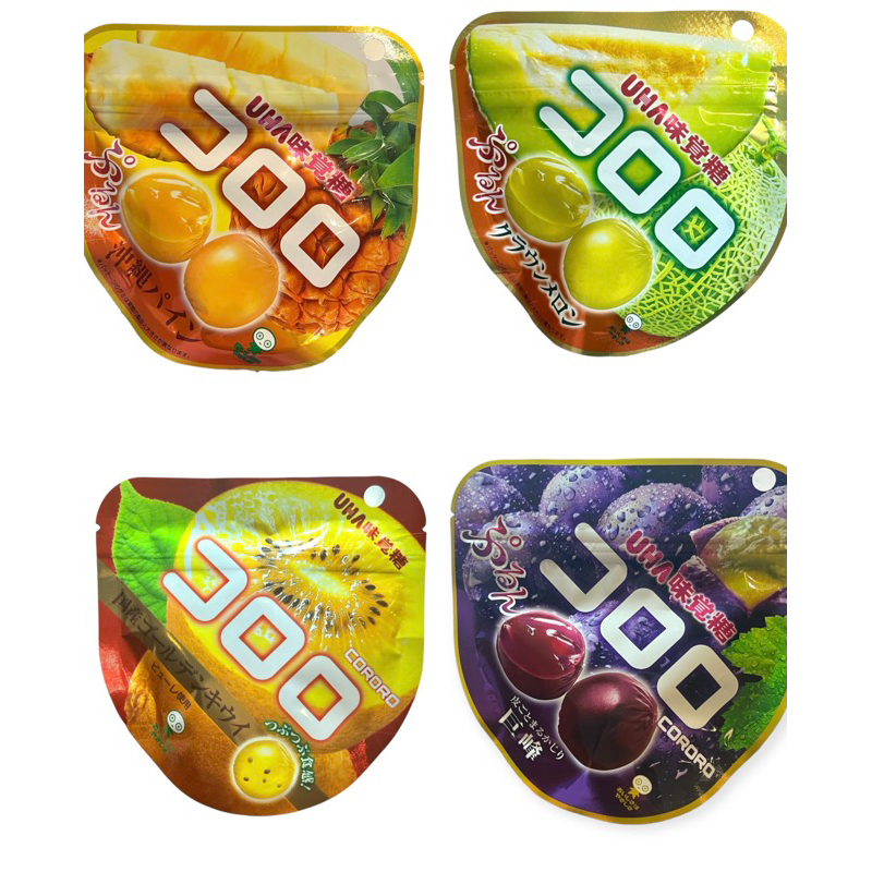 UHA味覺糖 CORORO酷露露 Q糖 - 可樂 / 蘇打汽水/白葡萄/日本白桃/哈密瓜/鳳梨/奇異果/櫻桃/草莓/葡萄 | 蝦皮購物