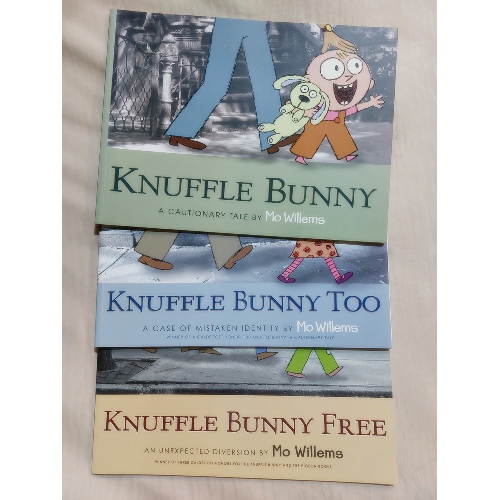 ★九成新【Knuffle Bunny系列 三冊合售】Mo Willems英文原文繪本 | 蝦皮購物