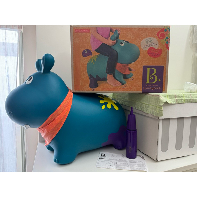 美國B.toys感統玩具 河馬跳跳 btoys 跳跳馬 平衡感幼兒騎乘玩具發展大小肌肉運動大腦前庭覺綜合體能 手指抓握 | 蝦皮購物
