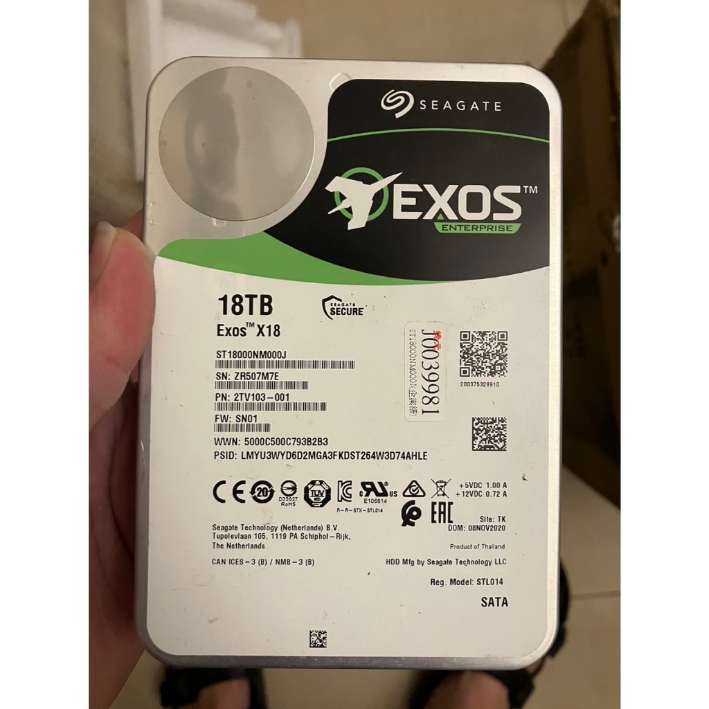 台灣貨 原廠保內 非水貨 18T EXOS X18 希捷 氮氣硬碟 (10T 12T 14T 16T 20T 威騰WD) | 蝦皮購物