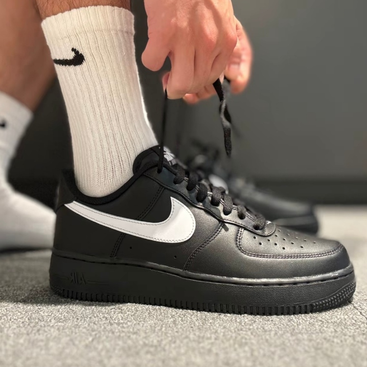 躍動~Nike Air Force 1 板鞋 運動鞋 休閒鞋 男女同款 黑白 FZ0627-010 | 蝦皮購物