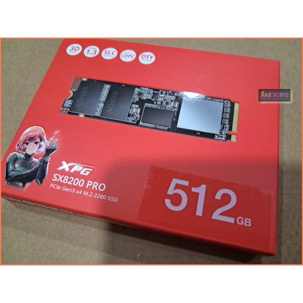 JULE 3C會社-威剛ADATA XPG SX8200 Pro 512G M.2 2280 PCIe SSD固態硬碟 | 蝦皮購物