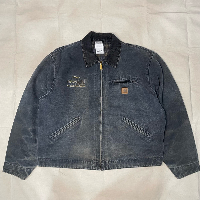 （已售出）Vintage Carhartt J97 PTL Detroit Jacket 底特律夾克 古著 汽油藍 | 蝦皮購物