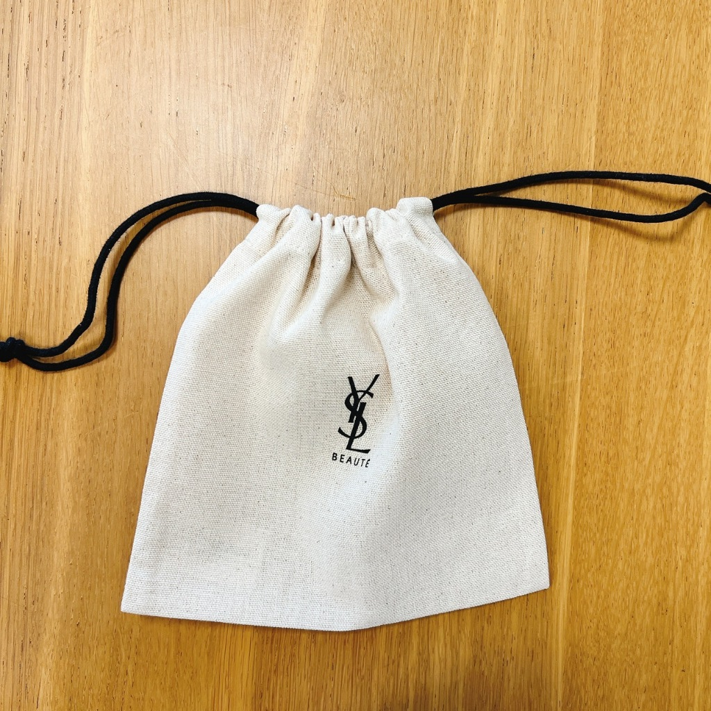 YSL 帆布束口袋 紗質束口袋 YSL 聖羅蘭 束口袋 紗質 收納袋 coco彩購 帆布 棉麻 | 蝦皮購物