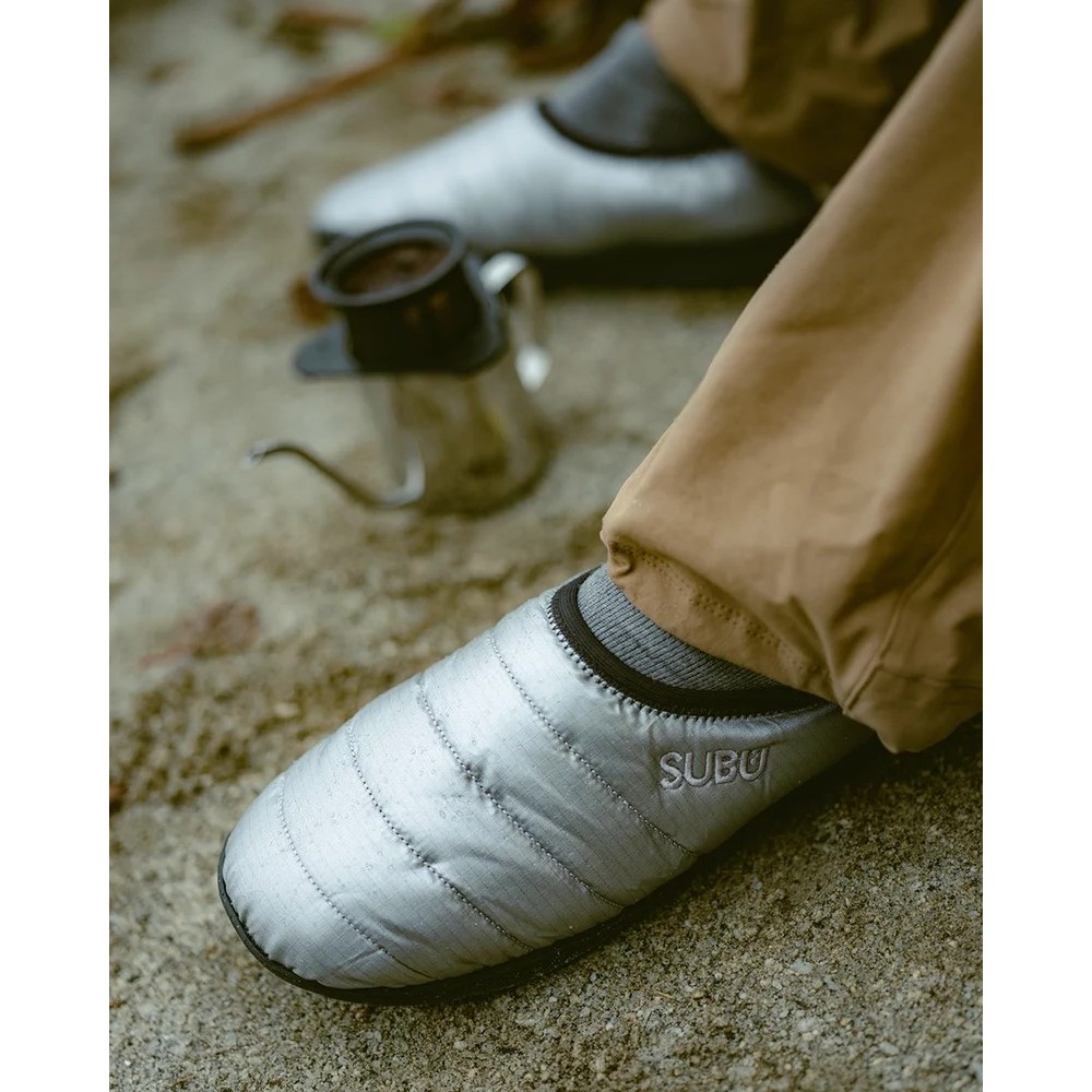 SUBU Packable - Foil Silver 保暖防潑水拖鞋 亮銀 | 蝦皮購物