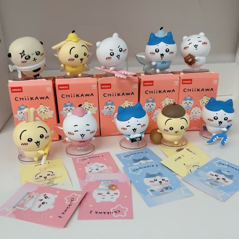 ( CCの店 )!! MINISO名創優品 吉伊卡哇 Chiikawa系列快樂夥伴盲盒 | 蝦皮購物