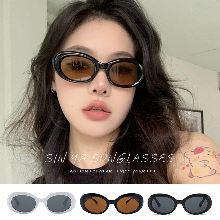 抗UV太陽眼鏡 網紅橢圓墨鏡 ins韓妞必備款 高質感歐美潮流墨鏡 網紅抖音款 抗UV400 N306 | 蝦皮購物