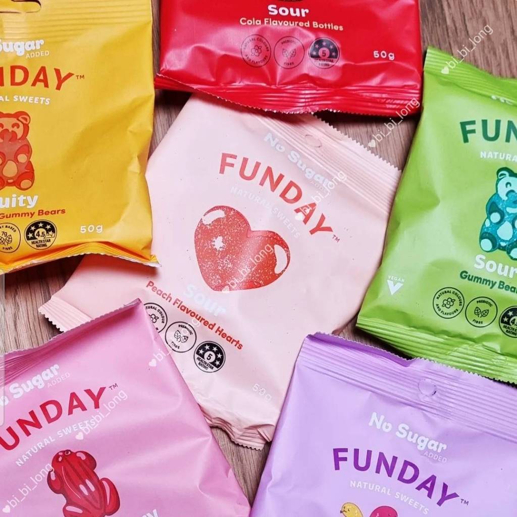 【🔥現貨🔥】🇦🇺澳洲Funday Natural Sweets 無糖無麩質 益生菌水果軟糖 網紅軟糖 | 蝦皮購物