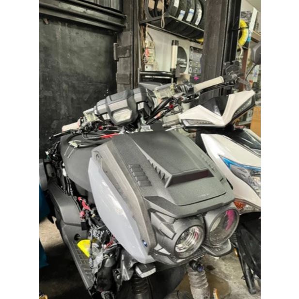 駿翔車業【JX MOTO】KOMAX 水冷BWS 車頭前飾蓋 H殼 前大盾 寬體 空力套件 飾蓋 護片 B8R 山葉 | 蝦皮購物