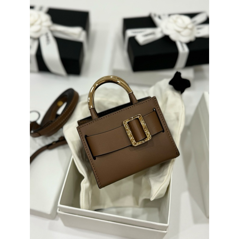 BOYY CHARM mini 超迷你 方扣 小牛皮 斜背包 肩背包 側背包 小廢包 廢包 卡包 | 蝦皮購物