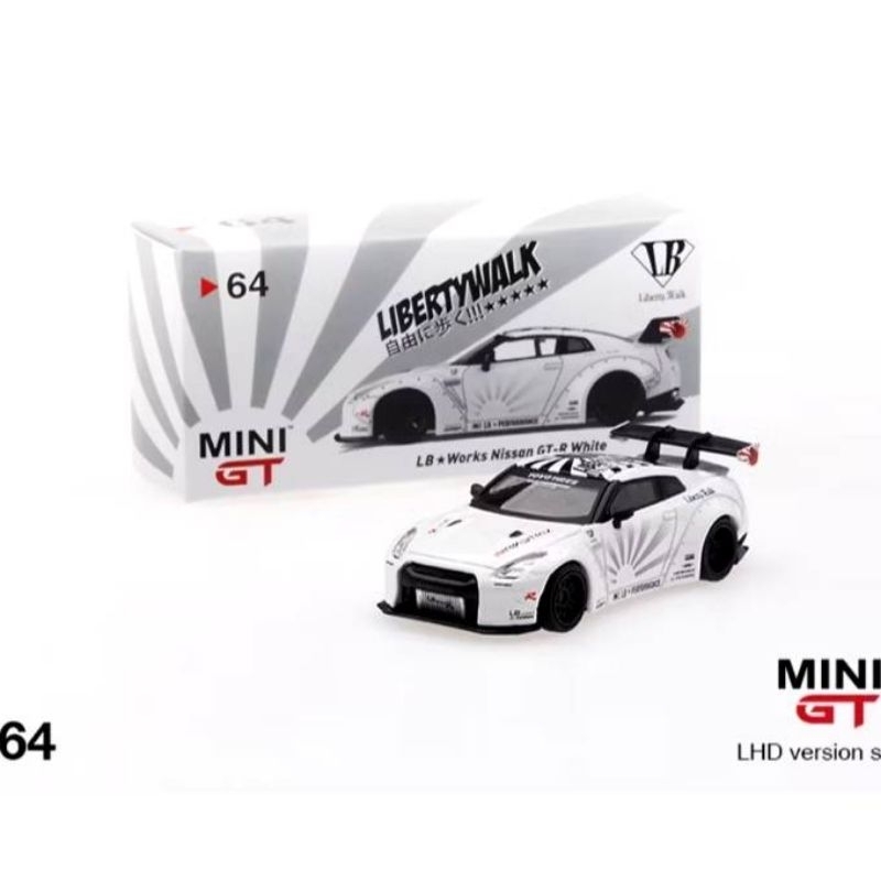 MINI GT 64 代理版 左駕 白色 LBWK Nissan GT-R R35 全新未拆封 附膠盒 | 蝦皮購物