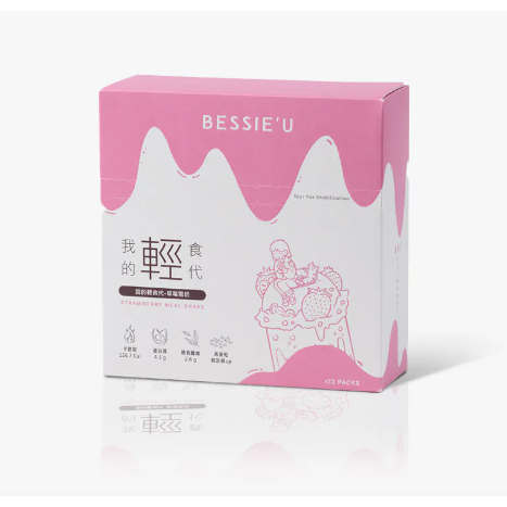 《天后闆妹》BESSIE'U 我的輕食代 咬搖抹茶 可可燕麥 草莓雪奶 代餐 高蛋白 | 蝦皮購物