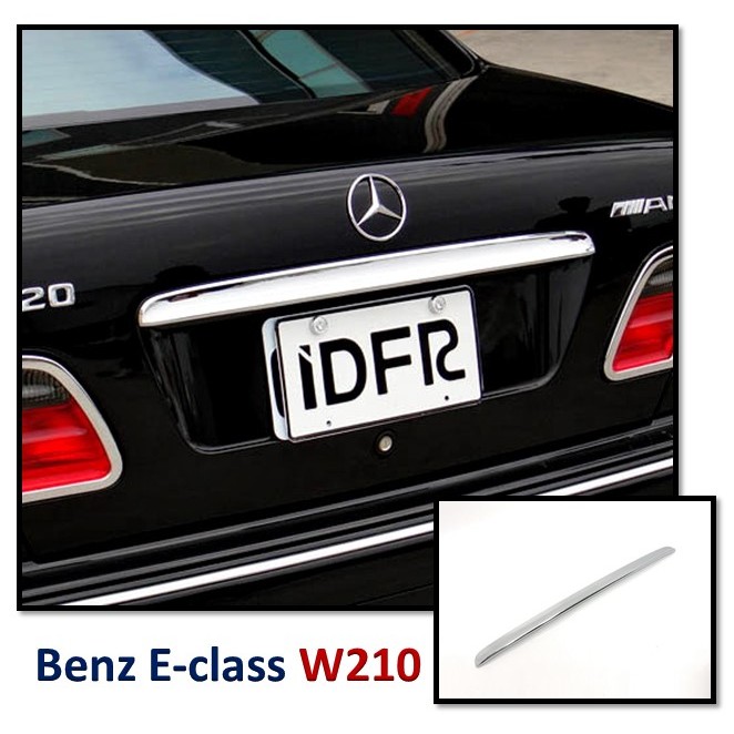 圓夢工廠 Benz 賓士 W210 E420 E430 E50 E55 E60 鍍鉻銀 後箱飾條 尾門把手蓋 | 蝦皮購物