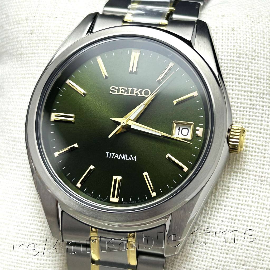 【SEIKO 石英手錶】流行簡約藍寶石鏡面鈦金屬男錶款SUR377/SUR377P1 | 蝦皮購物