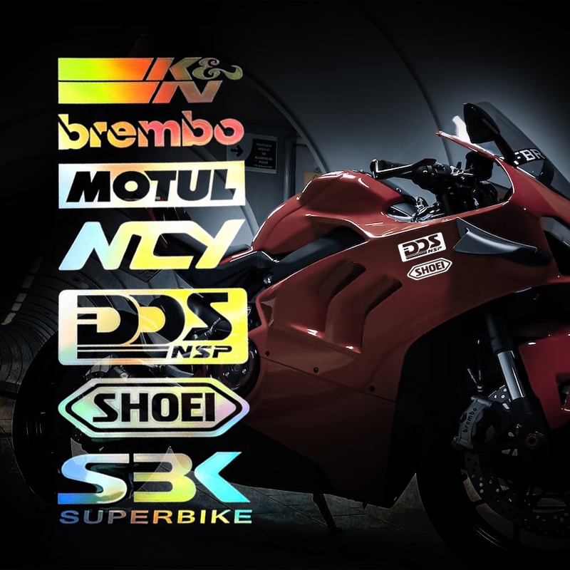 機車貼紙 KN brembo MOTUL NCY DDS SHOEI SBK 車身貼紙 車貼【JG0007】普特汽車精品 | 蝦皮購物