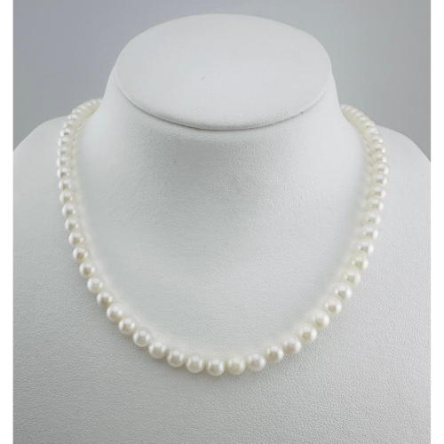 日本 Akoya 珍珠項鍊/小珍珠/配銀鉤/帶盒/日本製造 | 蝦皮購物