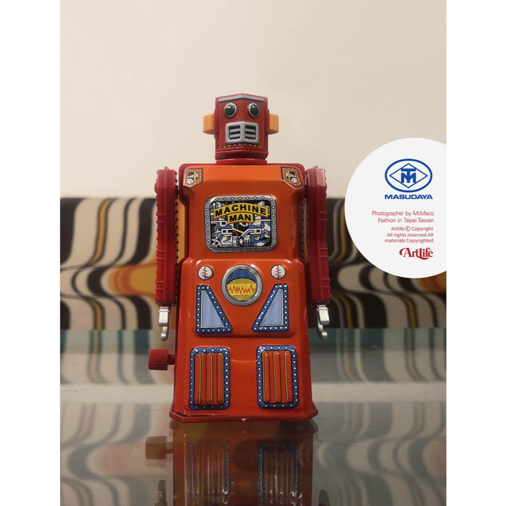 Artlife @ 增田屋 1997 MASUDAYA ROBOT ミニマシーンマン 發條 鐵皮機器人 現狀品 | 蝦皮購物