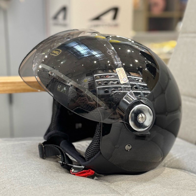 現貨零碼出清 山道紳士 SEAGULL 海鷗安全帽 TW-781M亮彩安全帽 半罩式 W型鏡片 復古安全帽 飛行帽 黑色 | 蝦皮購物