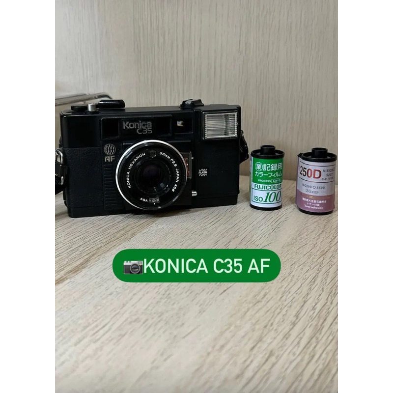 二手相機 Konica c35 af 底片相機 自帶閃光 可換底片重複拍 自動對焦 手動過片 | 蝦皮購物