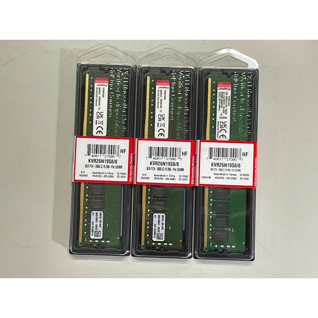 金士頓 Kingston DDR4 2666 8G 8GB 全新盒裝 桌上型 原廠終身保固 記憶體 | 蝦皮購物