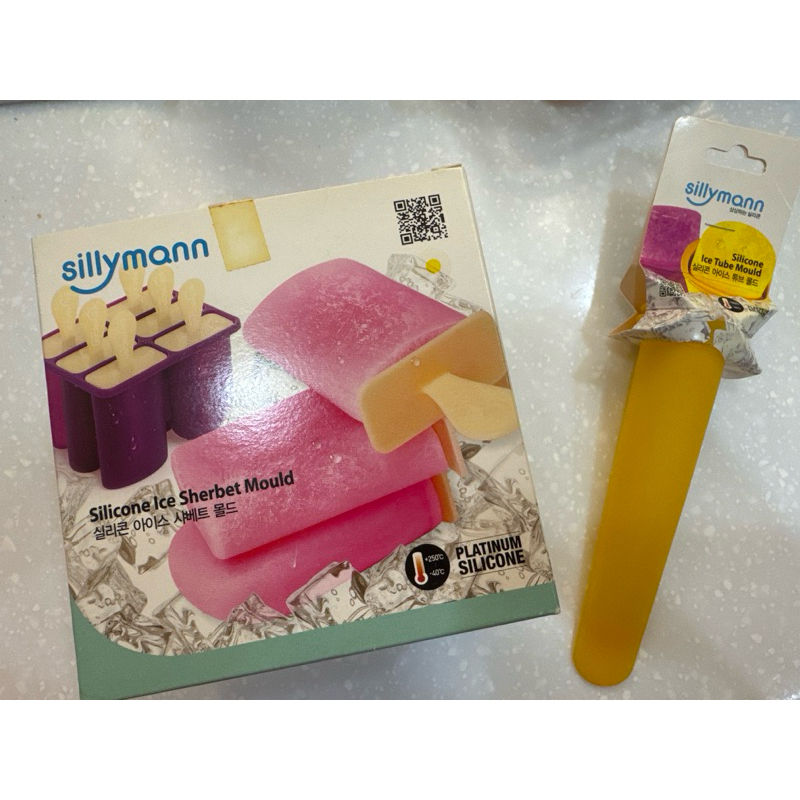 「韓國 sillymann」鉑金 矽膠 冰棒盒 +冰棒條 全新 | 蝦皮購物