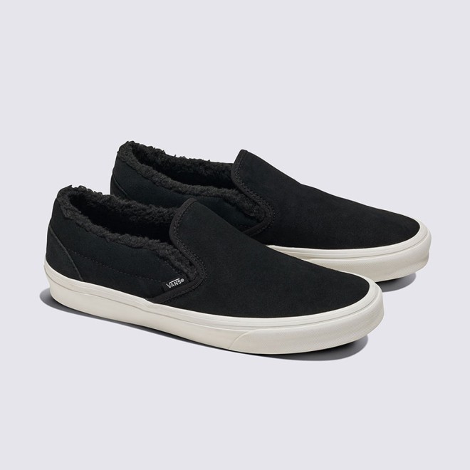 JUMBLE｜韓國代購 VANS Sherpa Slip-on 黑 黑白 毛毛 保暖 懶人鞋 男女鞋 情侶鞋 | 蝦皮購物