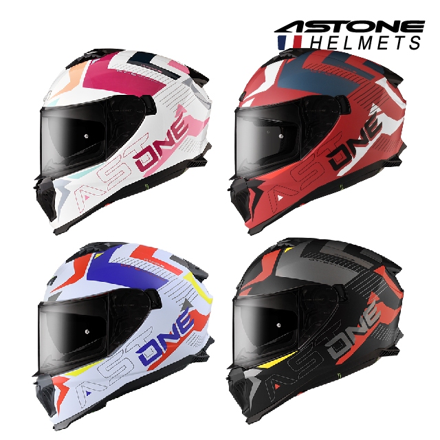 【RM騎士裝備專賣】 ASTONE GT6 YB2 彩繪 全罩式安全帽 內墨鏡 眼鏡溝 藍芽耳機孔 金屬排扣 | 蝦皮購物