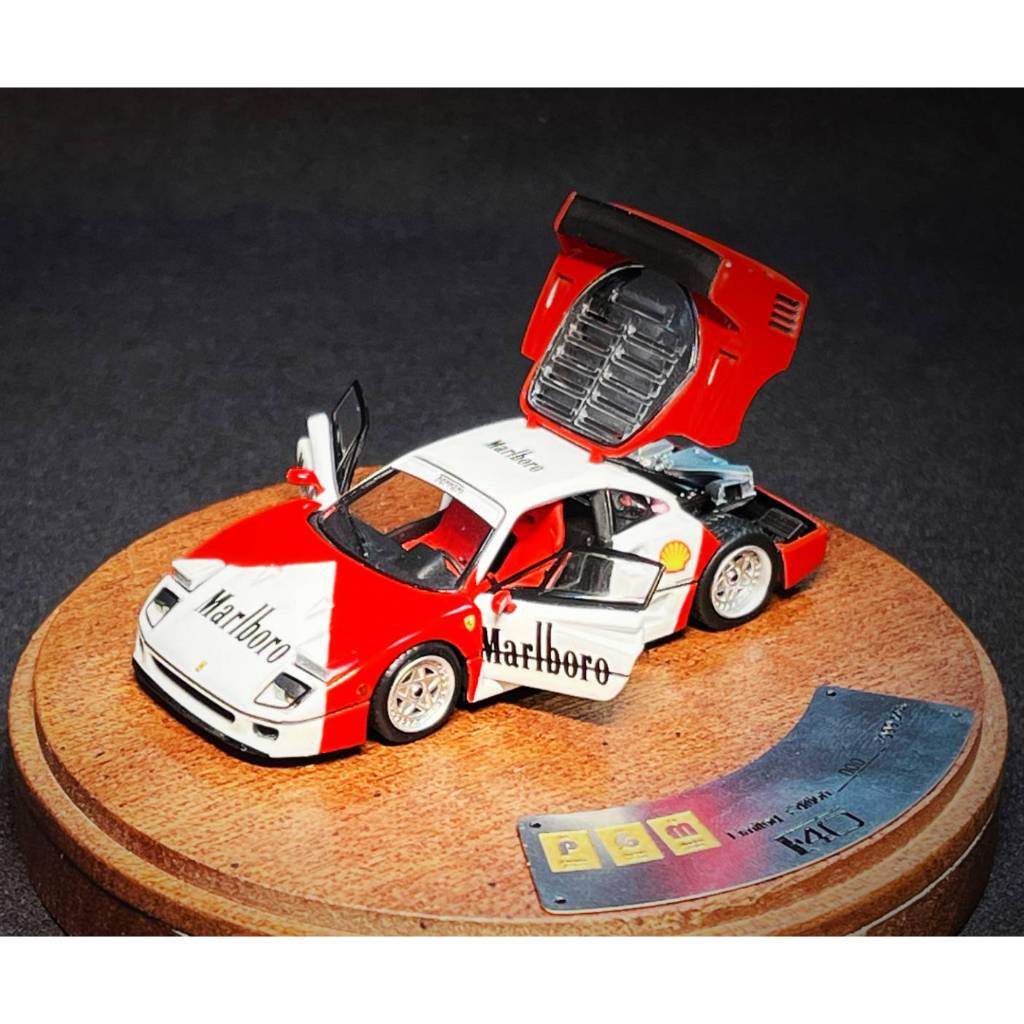Ferrari F40 Marlboro livery 全合金可開 ( PGM-640903 ) 豪華版 | 蝦皮購物