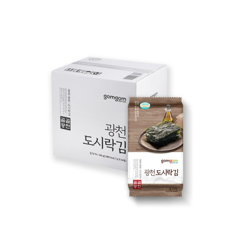 韓國🇰🇷gomgom 廣川海苔 5g (16入) | 蝦皮購物