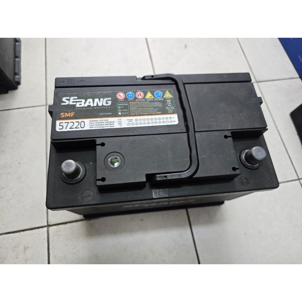 (二手中古電池) 仕邦 SEBANG 57220 (LN3/L3) 免保養汽車電池 數值漂亮，品項優 歐系車專用 | 蝦皮購物