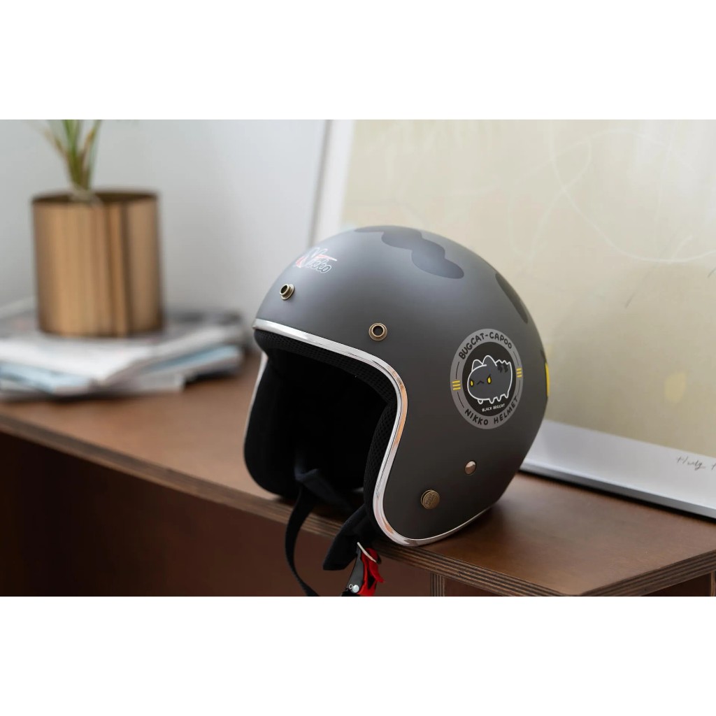 【PUPU SHOP】NIKKO N401 彩繪 咖波 10周年限定款 x 經典黑貓蟲復刻 安全帽 | 蝦皮購物