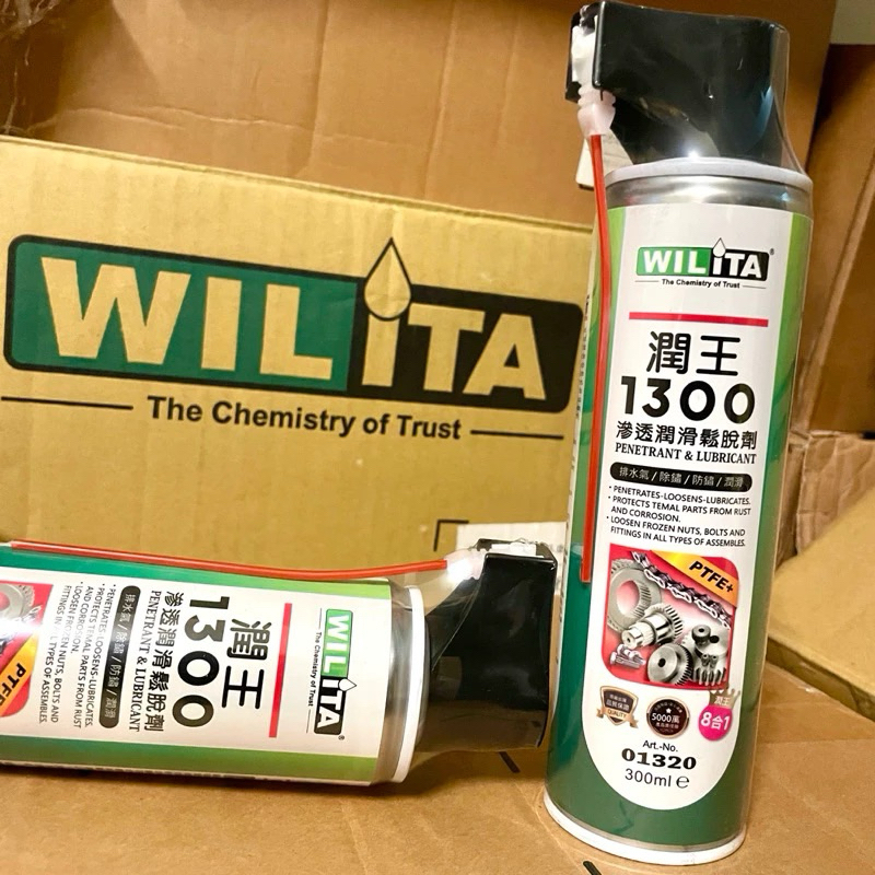 公司現貨 WILITA 威力特 8合1全能 300ml 潤王01300 二用折疊式噴頭 滲透潤滑鬆脫劑 | 蝦皮購物