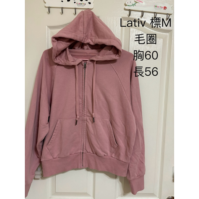 lativ 女生毛圈短版外套 尺寸m 保寸良好 身高不高的人適合 | 蝦皮購物