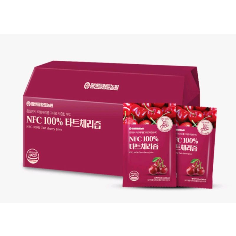 +樂活態度+（限時免運 ）韓國 HT農場/美好生活 禮盒 NFC100%原汁 酸櫻桃汁 藍莓汁60入 果汁 飲料 | 蝦皮購物