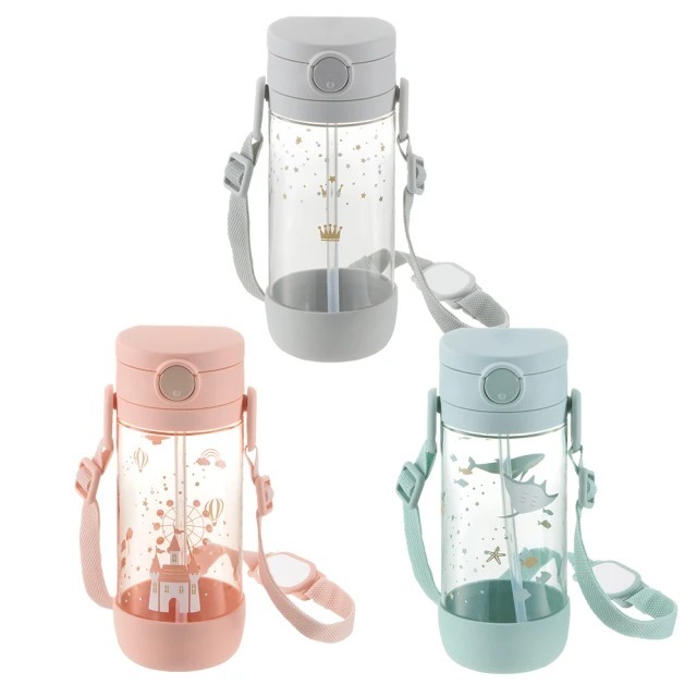 Richell 利其爾 Axtars幻夢系列 450ml 吸管杯 有附背帶 星空 旅程 城堡【金龜車】 | 蝦皮購物