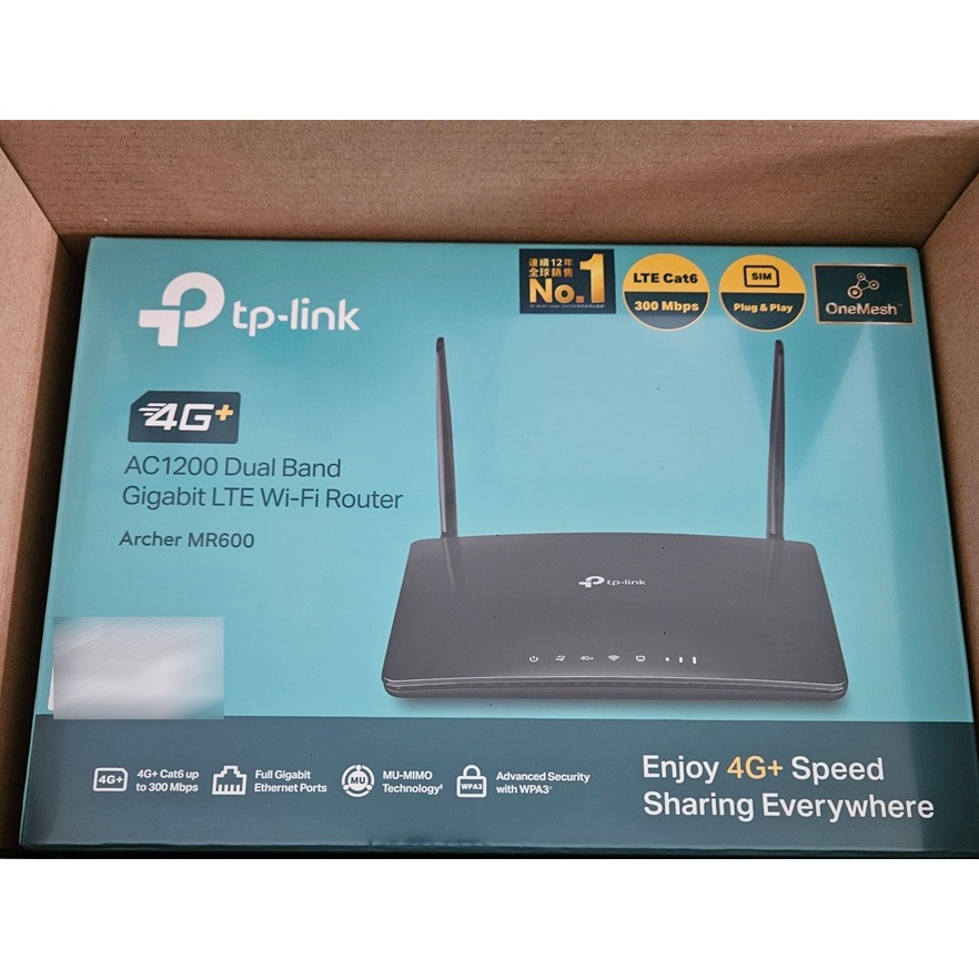 現貨 TP-Link Archer MR600 AC1200 v3 Cat.6無線雙頻4G LTE訊號增加版 | 蝦皮購物