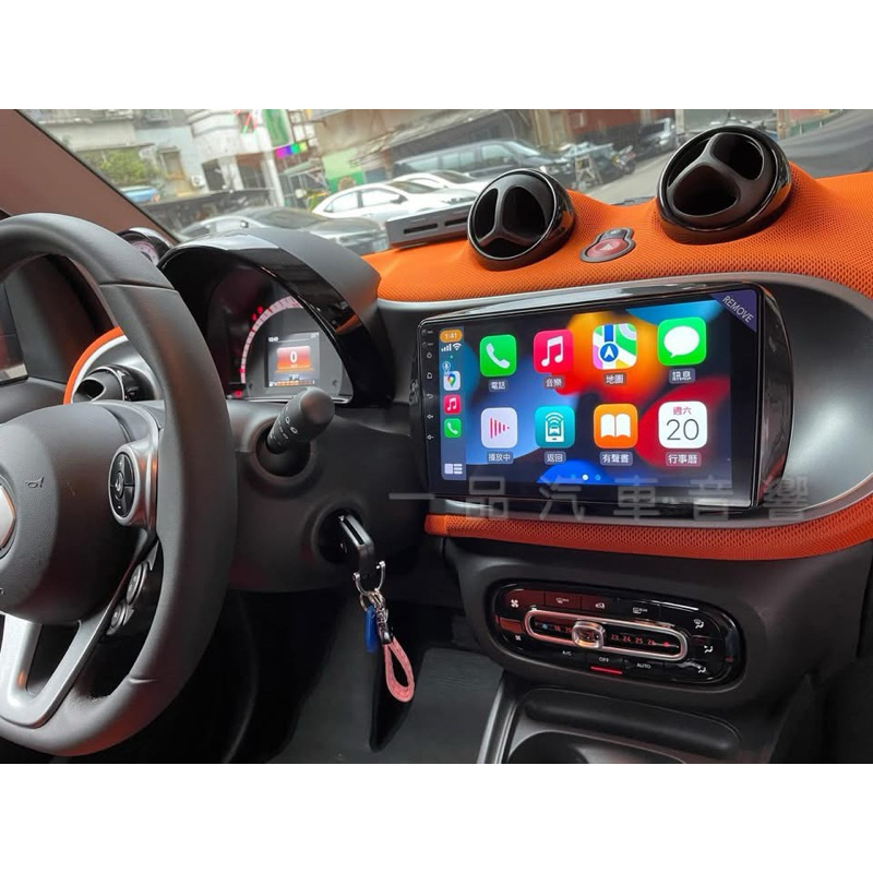 SMART 9吋安卓機 8核心 CarPlay 正版導航 網路電視 ForTwo ForFour C453 W453 | 蝦皮購物