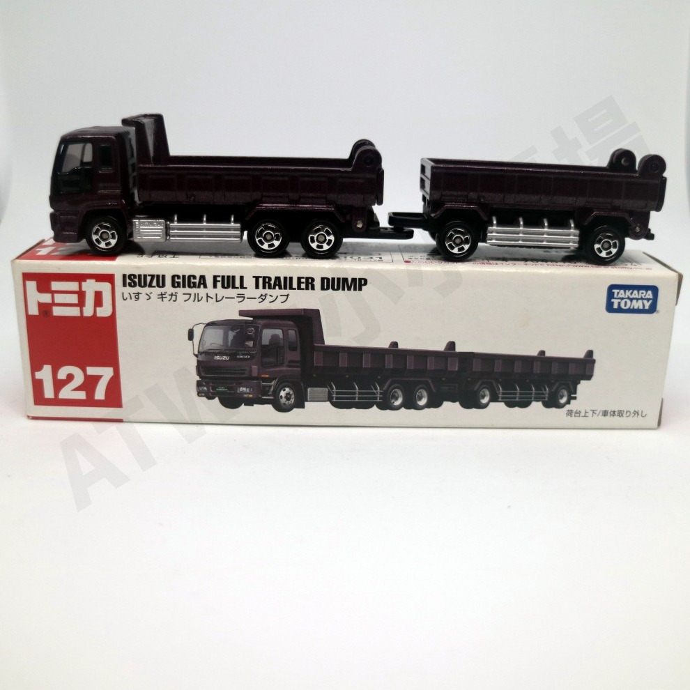 [ATW] TOMICA 127 ISUZU GIGA FULL TRAILER DUMP 聯結車 砂石車 長車 絕版 | 蝦皮購物