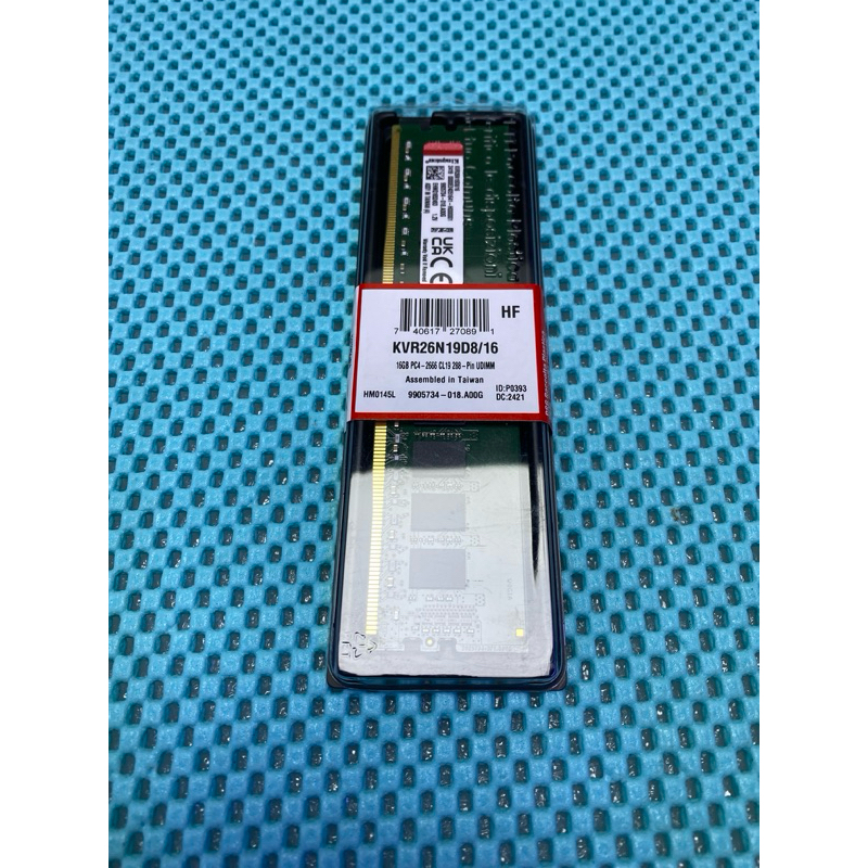 含稅價 Kingston 金士頓 16G DDR4 2666 桌機記憶體 原廠終保 KVR26N19D8/16 | 蝦皮購物